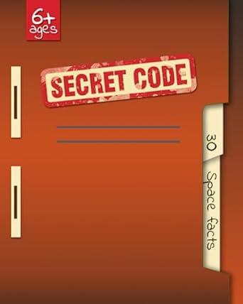 SECRET CODE 30 Space facts: Code Breaker Activity Book for Children ...