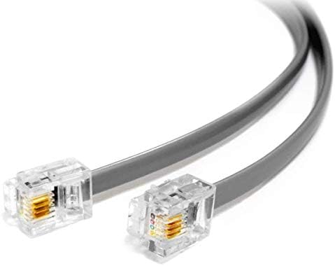 RUITEXUN RJ11 to RJ11 Cable 5ft, 1.5 Meters Phone Cord Telephone Line ...
