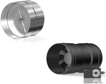 Amazon.com: Hon&Guan 4 Inch Inline Booster Duct Fan with Speed ...