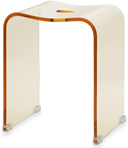 Amazon｜Kuai アクリル バスチェア 風呂 椅子 高さ40cm LLサイズ 【全5色】 お風呂 イス いす (クリアブラウン)｜バスチェア - ホーム＆キッチン オンライン通販