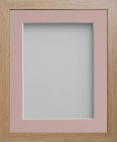 Frame Company Allington Beech Photo Frame with Pink Mount, 9×7 for 6×4 ...