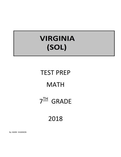 7th Grade Virginaia SOL Test Prep: 7th Grade Virginaia Standards of ...