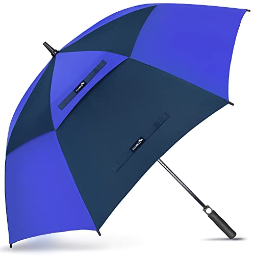 ZOMAKE Large Golf Umbrella 68 Inch - Double Canopy Vented Golf ...