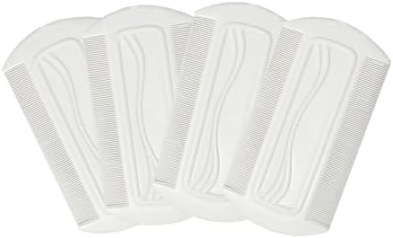 Amazon.com : White Hair Nit Comb Fine Teeth Remove Head Nits Double ...