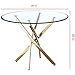 Amazon.com - Goderfuu 36 inch Round Dining Table, Modern Dining Room ...