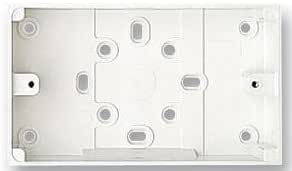 PVC Surface Box, 2-Gang, 2X Push-Outs, Back Boxes/MOUNTING Boxes ...
