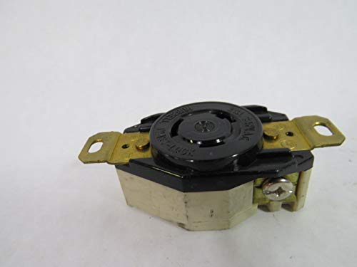 Hubbell HBL3720 Locking Receptacle, 20 amp, 2 Pole, 3 Wire, 347V, L24 ...