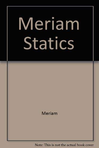 Amazon | Meriam Statics | Meriam | Mechanical