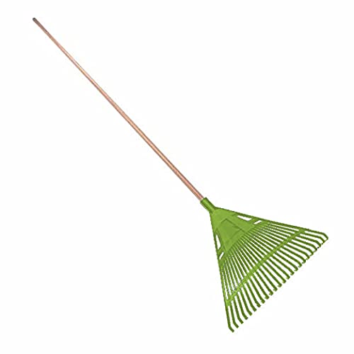 My Garden Essentials® Garden Lawn Leaf Rake, 20 Tooth Tines, 115cm ...