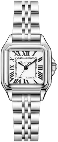 Szaikyri Classic Square Watches for Women with Roman Numerals Ladies ...