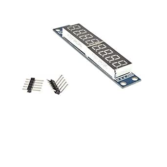 eComponentZ - MAX7219 7-Segment 8-digit LED Display module : Amazon.in ...