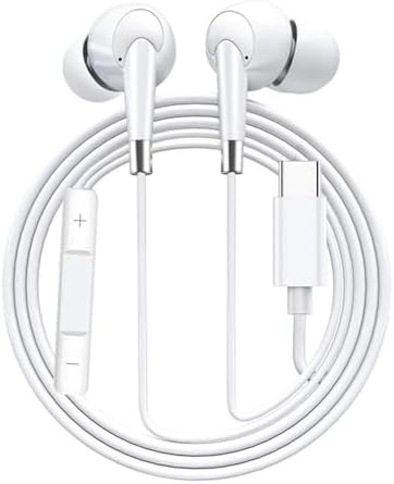 Amazon.com: Type C Earphones Wired USB C in Ear Headphones for iPhone ...