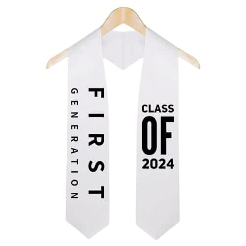 Amazon.com: Custom Graduation Stole. Elegant Satin Sash for Class of ...