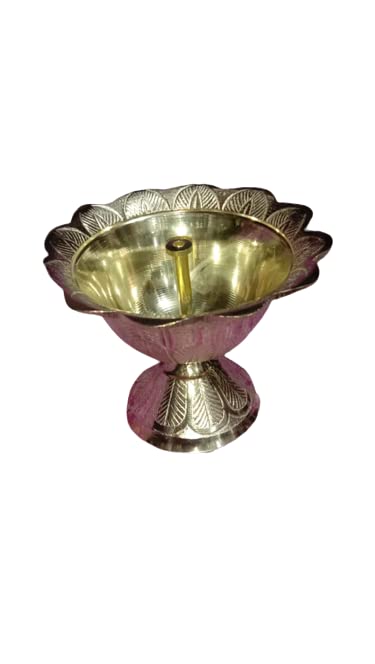 Buy Kasar Pradip Indian Brass Diya/Nilavilakku Oil Lamps Can Be ...