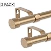 Amazon.com: OLV 2 Pack Gold Rods for Window 28-48 inch, Adjustable ...