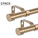 Amazon.com: OLV 2 Pack Gold Rods for Window 28-48 inch, Adjustable ...