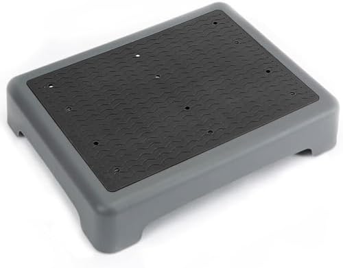 Unibos Black Indoor & Outdoor Half Step Mobility Aid Portable Step with ...