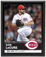 Amazon.com: Sam LeCure Cincinnati Reds Sublimated 10.5" x 13" Plaque ...