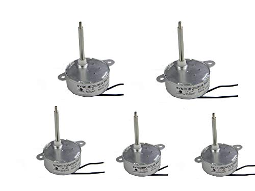 CHANCS Synchronous Motor TYC-40 AC 12V 5RPM Shaft Length 4.6cm for ...