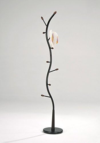 Amazon.com: Legacy Decor Metal and Wood Hall Tree Coat Hat Rack Black ...