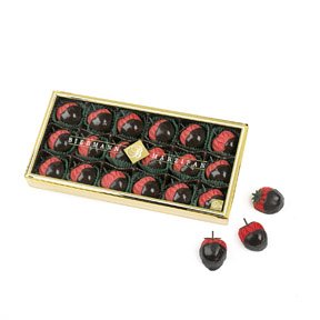 Amazon.com : Marzipan Strawberries Dipped in Rich Dark Chocolate ...