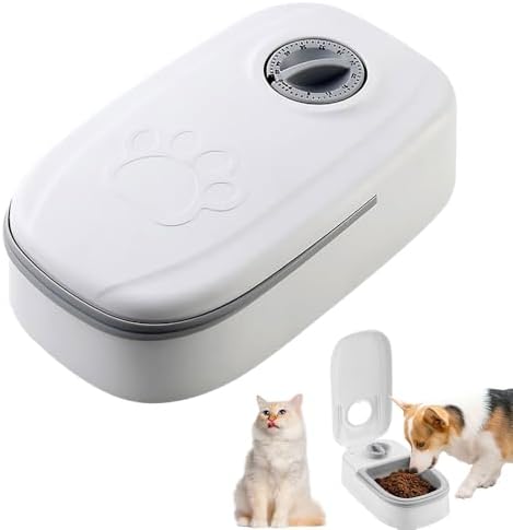 Automatic Cat Feeder,Cat Feeder Automatic With 48H Timer,350ML CaT Food ...