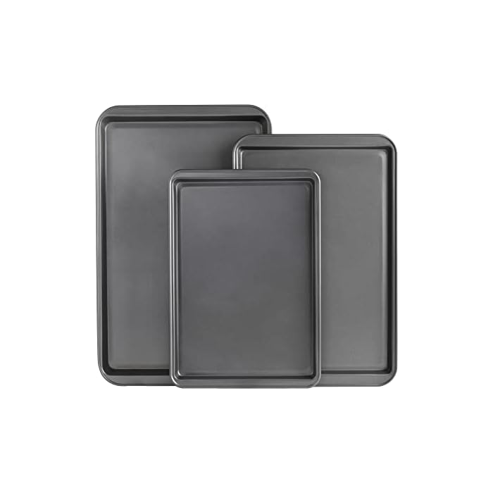 Buy Good Cook Steel Nonstick Bakeware, 3 Piece Cookie Sheet Set @ $19.99
