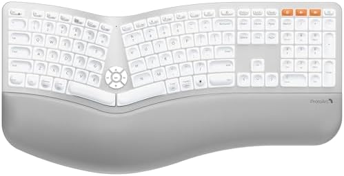 Amazon.com: DeLUX Upgraded Ergonomic Wireless Ergo Split Keyboard with ...