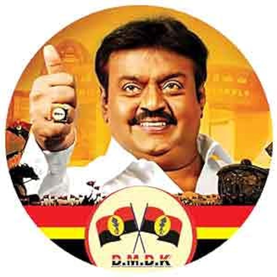 Captain Vijayakanth Flag தேமுதிகவின்