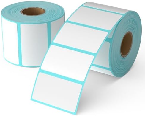 Amazon.com : OausTect Thermal Labels 2.25 x 1.25, White Blank Thermal ...