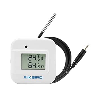 Inkbird Metal Smart Thermometer Temperature and Humidity Monitor ...
