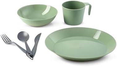 Amazon.com: GSI Outdoors Cascadian 1 Person Table Set I 6-Piece Camping ...
