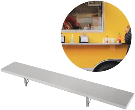 Amazon.com: KUAFU 70.8L x 11.6W Folding Concession Window Shelf Stand ...