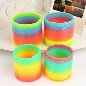 Buy YOOKO 2Pcs Rainbow Magic Spring Fun Playing Set Slinky Spring Toys ...