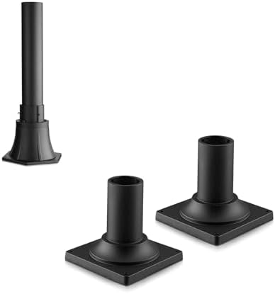 HWH Outdoor Post Light Pole with Base & Heavy Duty Post Light Adapter ...