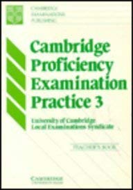 Amazon.com: Cambridge Proficiency Examination Practice 3 Teacher's book ...