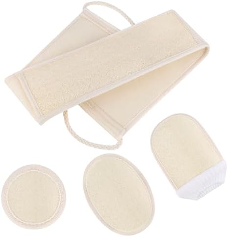 Amazon.com: 4 Pcs Natural Loofah Sponges Set, Loofah Exfoliating Body ...