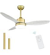 Amazon.com: Melkelen Farmhouse Ceiling Fan, 52 Inch Ceiling Fan with ...