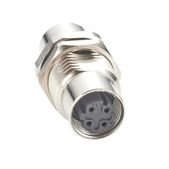 M12 D Code 4 Pin Bulkhead Connector Profinet IP67 Shielded Female to ...