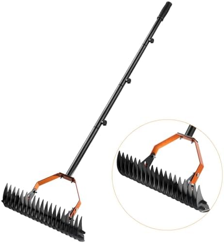Amazon.com : Thatch Rake, Primachen Lawn Dethatcher Rake, 13.4 Inch ...