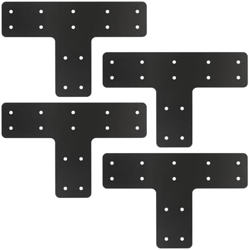 AOKLIT 4 Pcs T Post Timber Brackets,Post to Beam Connector for 6x6 ...