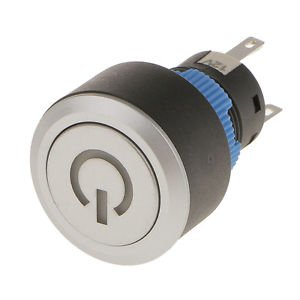 IP67 Vandal Proof Push Button Switch with LED Illumination 22mm Panel ...