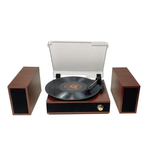 Vitrola Retrô Toca Discos De Vinil Antigos Com Bluetooth 2 Caixa De Som ...