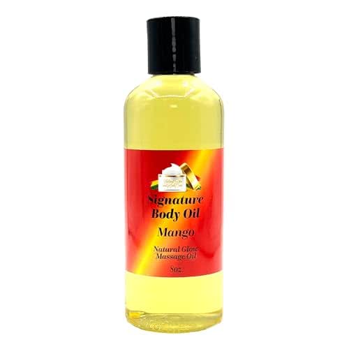 Amazon.com: Signature Body Oil, 8oz Natural Glow Massage Oil for Soft ...