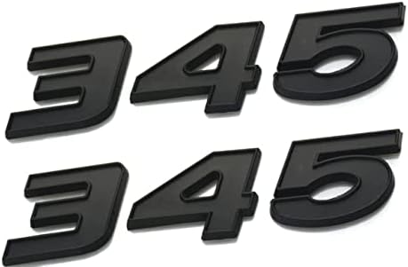 Amazon.com: 2X 345 Emblems Badge 3D Logo Side Fender Rear Letter ...