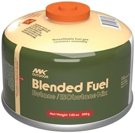 Amazon.com: MK 200g ISO Butane Fuel Canister Camping Stove Fuel Blend ...