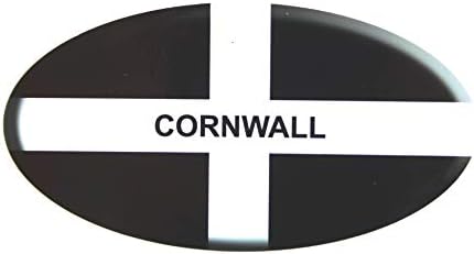 Oval Shaped Cornish Cornwall Kernow County Flag Vinyl Car Bumper ...