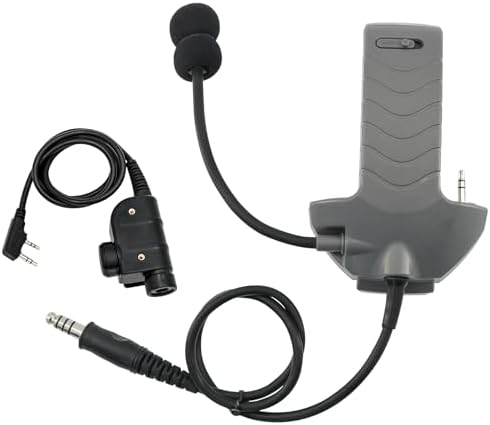 Amazon.com: Hearangel Boom Microphone/Ken 2 Pin PTT Kit Compatible with ...