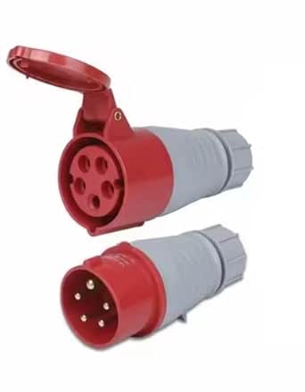 Power 220-440VAC Industrial Panel Socket With IP44 Waterproof Plug ...