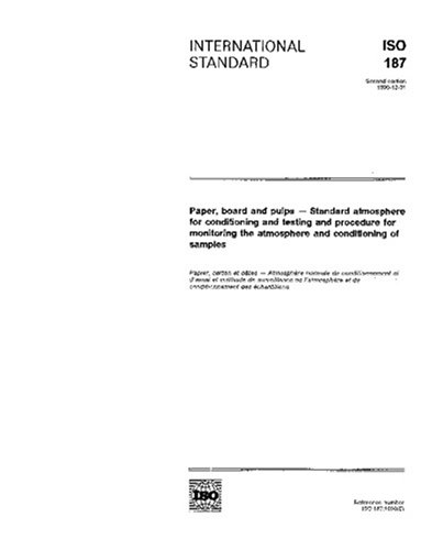 ISO 187:1990, Paper, board and pulps - Standard atmosphere for ...